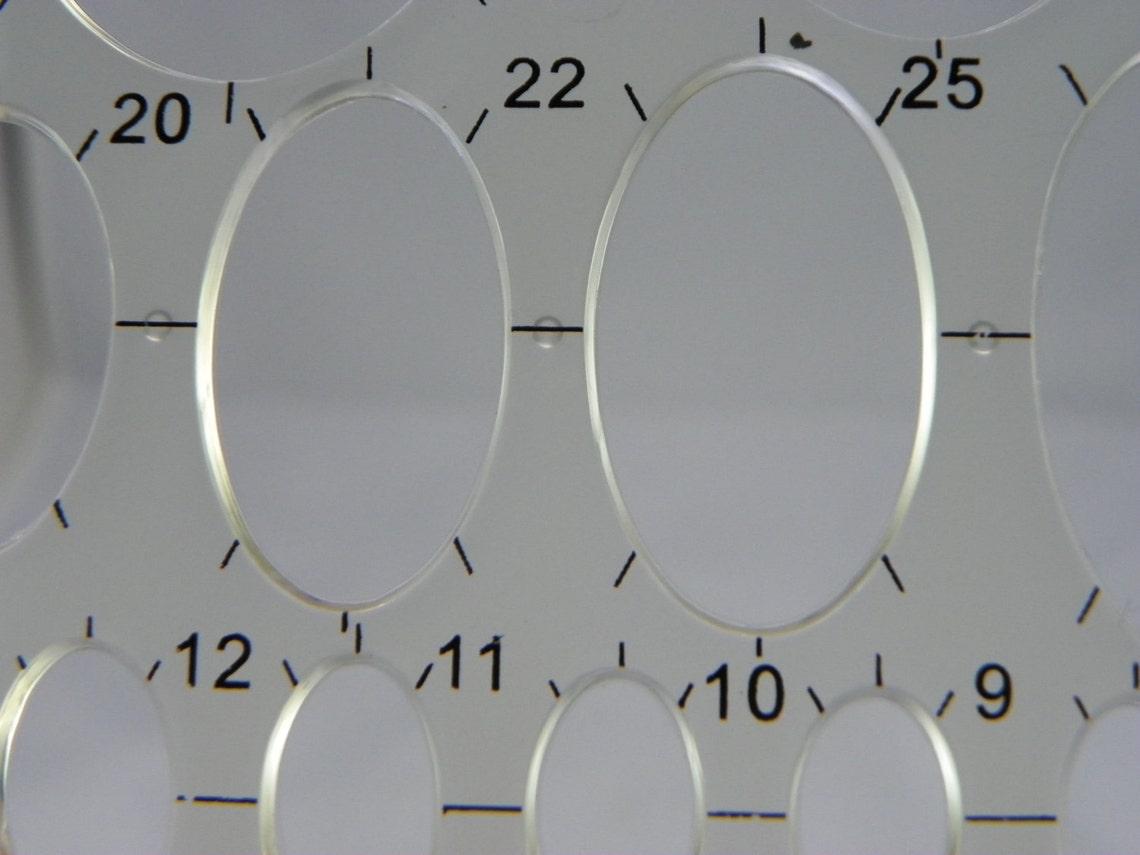 Ellipse Template27 Sizes | Etsy
