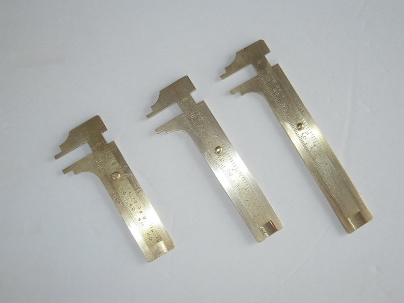 Brass Sliding Calipers --- Choice of 3 Sizes - Etsy