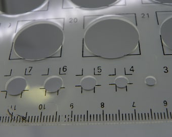 1 Inch 25mm Circle Template Svg DXF PNG PDF Clipart Cut - Etsy