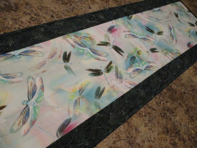 Quilted Table Runner Dragonfly Table Runner Batik Runner - Etsy
