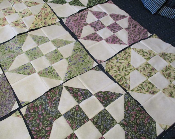 Quilt Blocks Unfinished Quilt Scrappy Quilt Blocks Pieced Quilt Blocks ...