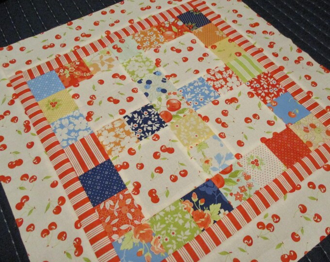Unfinished Quilt Top Unfinished Table Topper Patchwork Wall Quilt Mini ...
