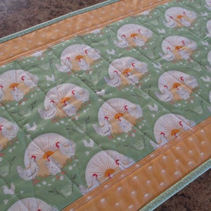 Quilted Table Runner Chicken Table Runner Rooster Table Runner ...