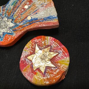 Handmade Air Dry Clay Cosmic Comets Set of 2 - Etsy