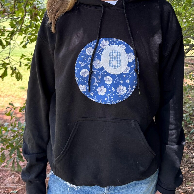 Cute Dark Blue Hoodie - Etsy