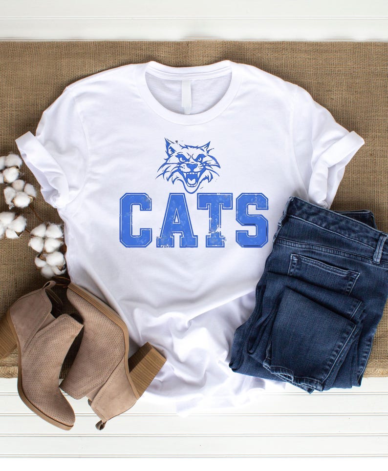 Bella Canvas Wildcats Mascot Tee; Game Day Spirit Shirt; Kentucky Wildcats; University of KY ...