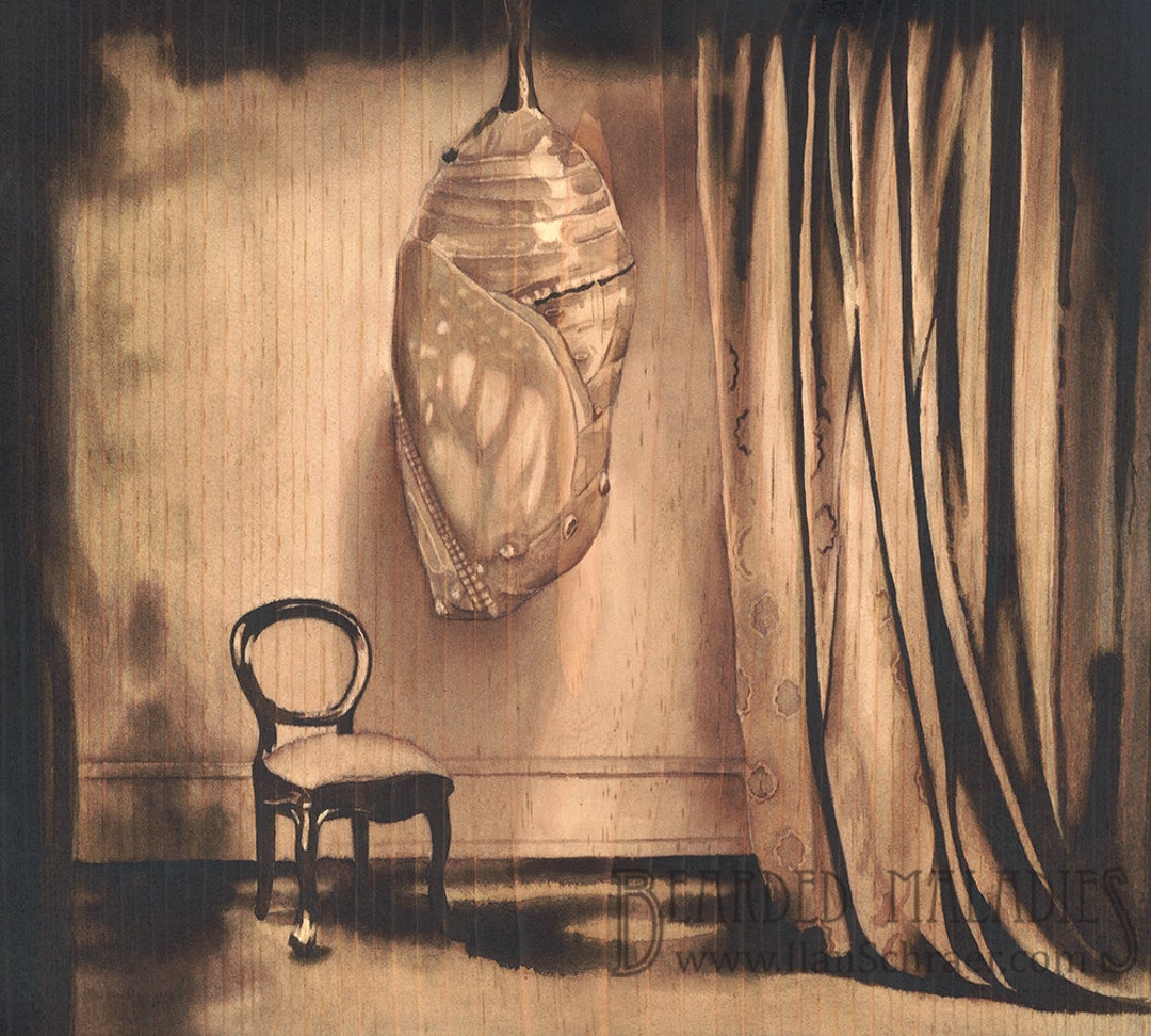 Chrysalis Art Print senior Portrait Insect - Etsy