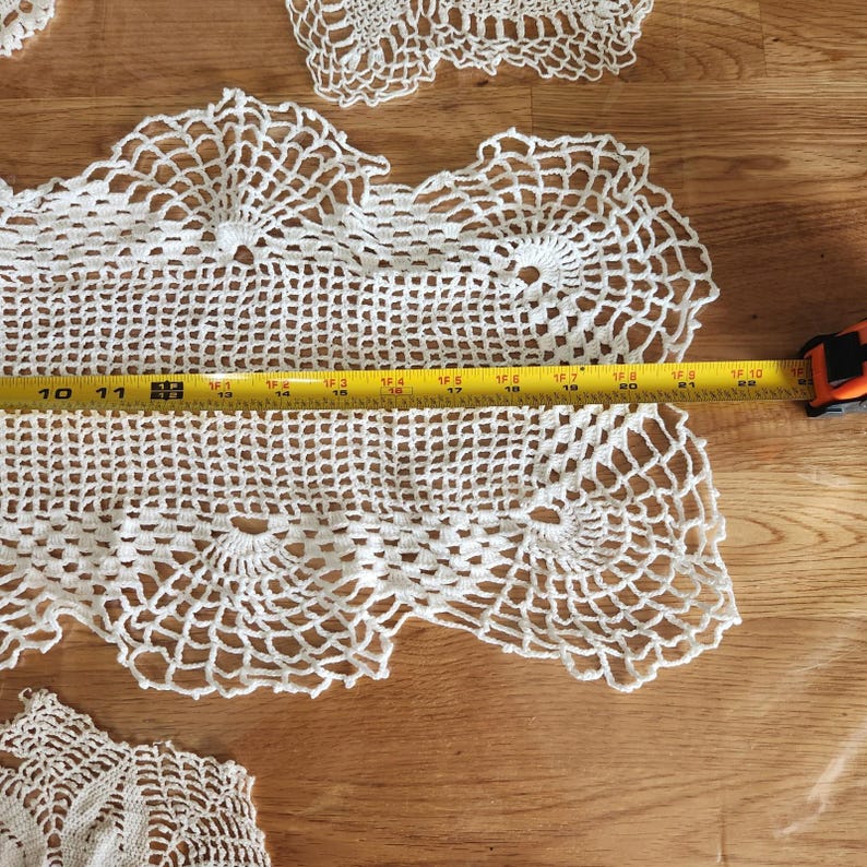 Vintage Crochet White Table Centerpiece and Misc. Sized Doilies - Etsy