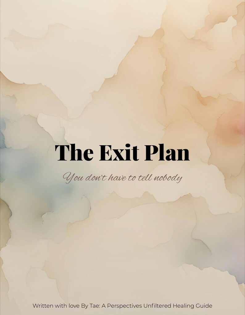 The Exit Plan-healing Ebook for Women Leaving Emotionally Draining Relationships|empowerment ...