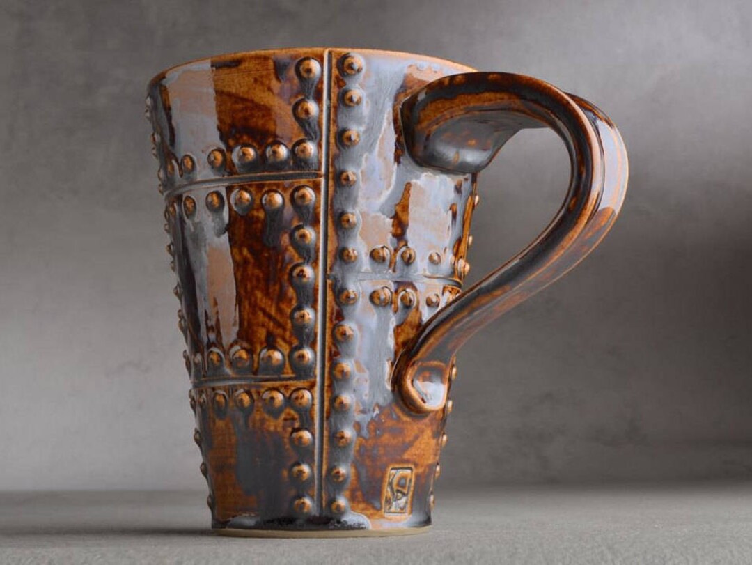 Sheet Metal Mug Made to Order Rust Brown Sheet Metal Stoneware Mug by ...