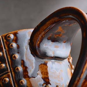 Sheet Metal Mug Made to Order Rust Brown Sheet Metal Stoneware Mug by ...