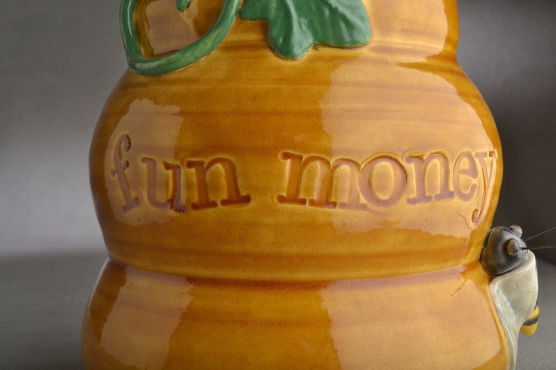 Beehive Coin Bank: Fun Money Stamped Beehive Coin Bank Ready - Etsy