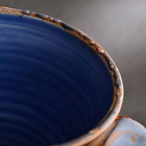 Sheet Metal Mug Made to Order Rust Brown Sheet Metal Stoneware Mug by ...