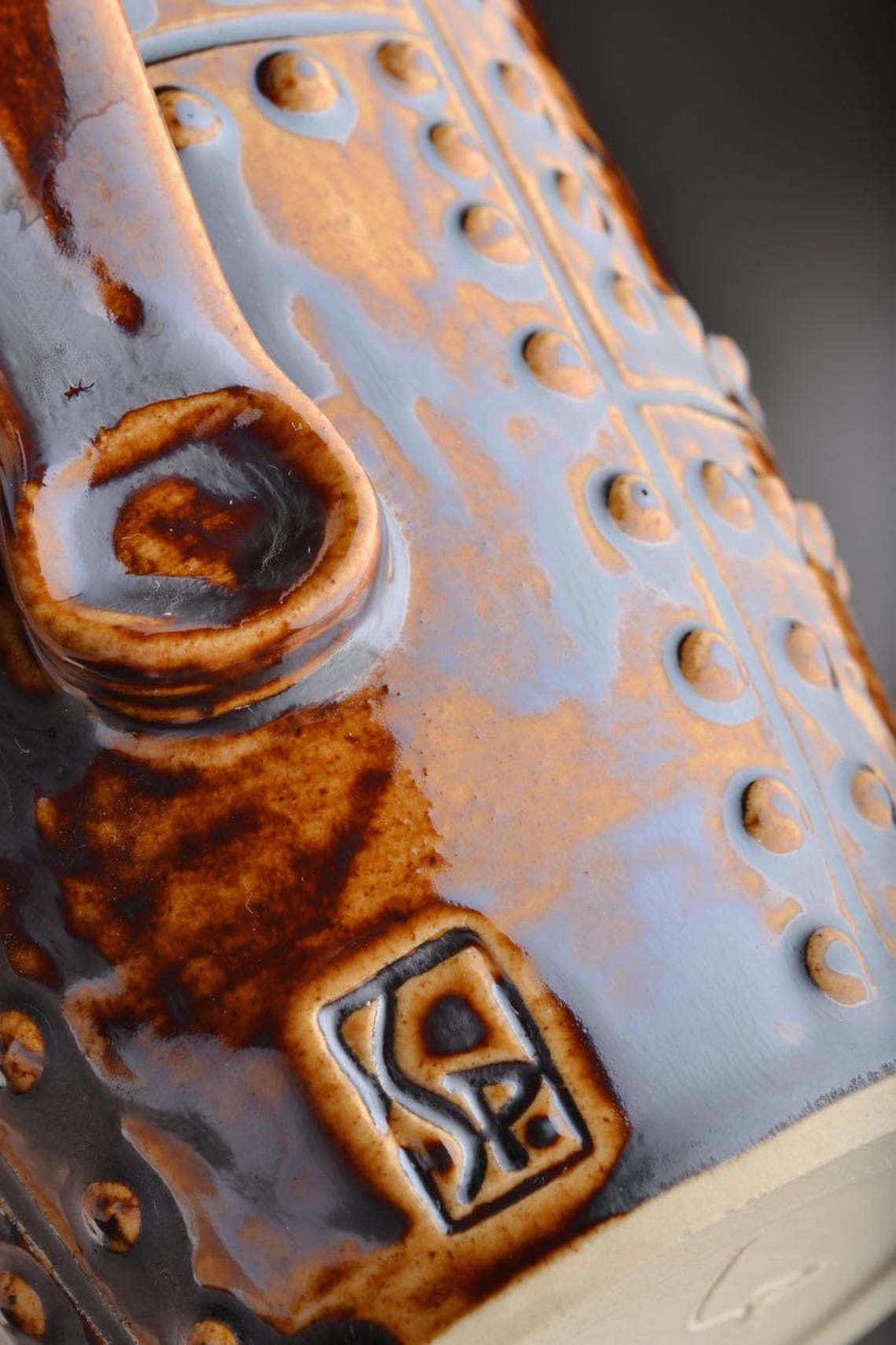 Sheet Metal Mug Made to Order Rust Brown Sheet Metal Stoneware - Etsy