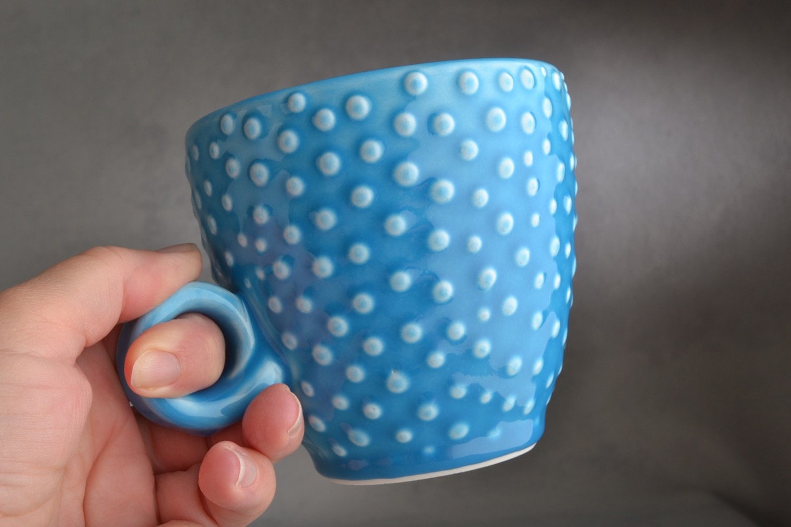 Dottie Coffee Cup Ready to Ship Chartreuse Dottie Tea Cocoa Mug by ...