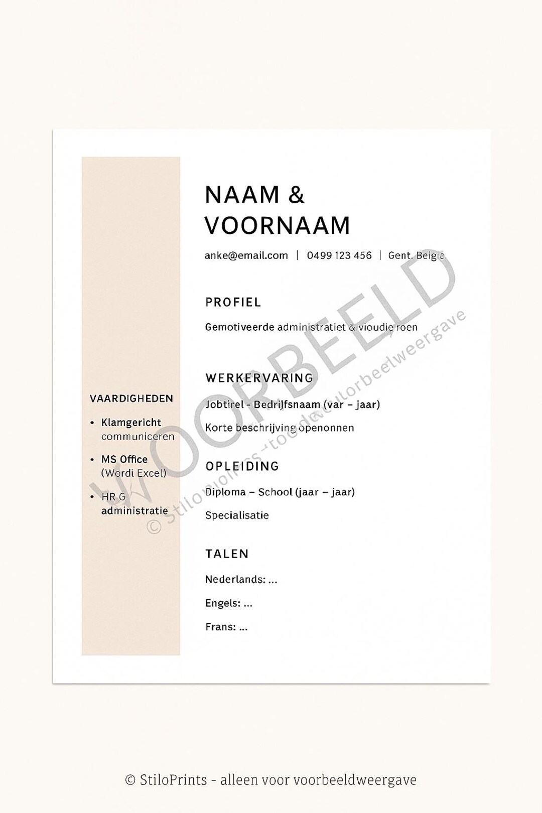 Application Package for Starters – CV + Motivation Letter | Printable ...