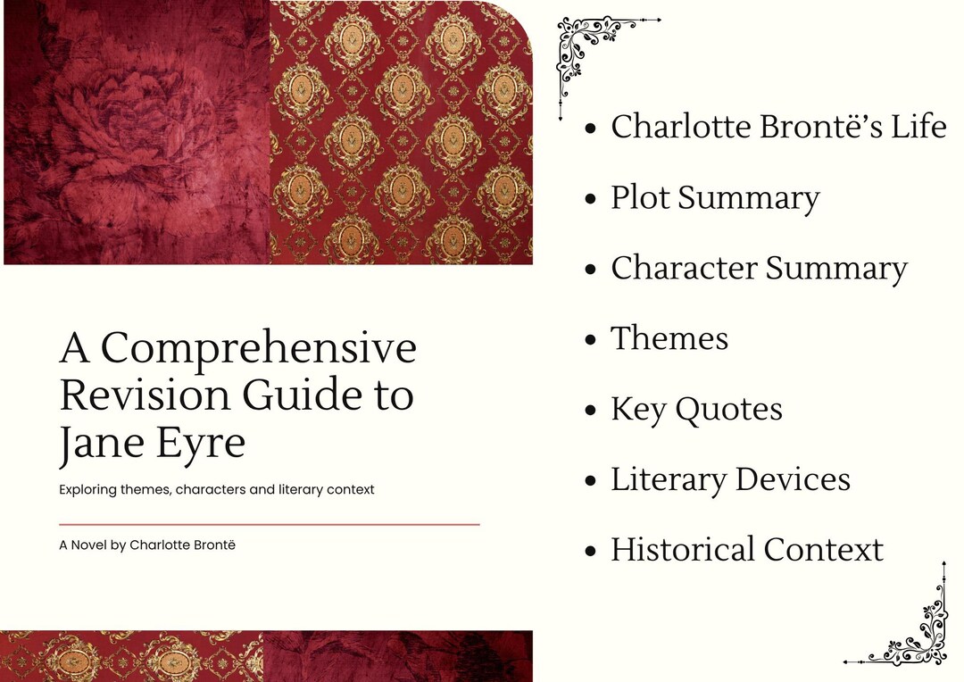 Jane Eyre GCSE Revision Guide - Etsy