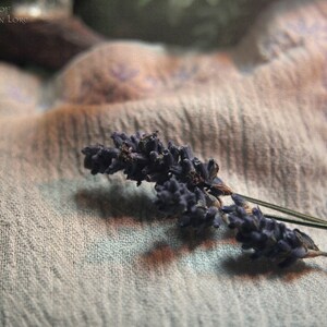 Lavender Scented Pillow, Embroidered Dream Pillow, Soft Natural Linen ...