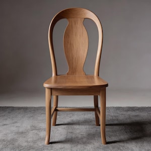 Stylish Dining Chair Crafted From Natural Oak Wood With Smooth Finish ...