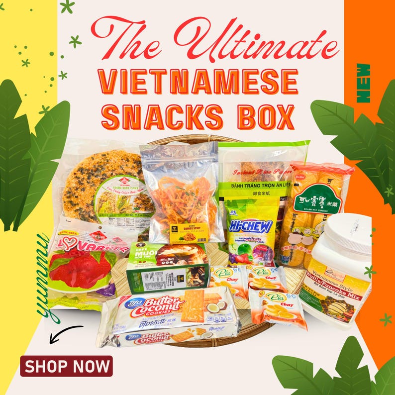Authentic Vietnamese Snack Box: Rice Paper, Coffee & Treats - Etsy