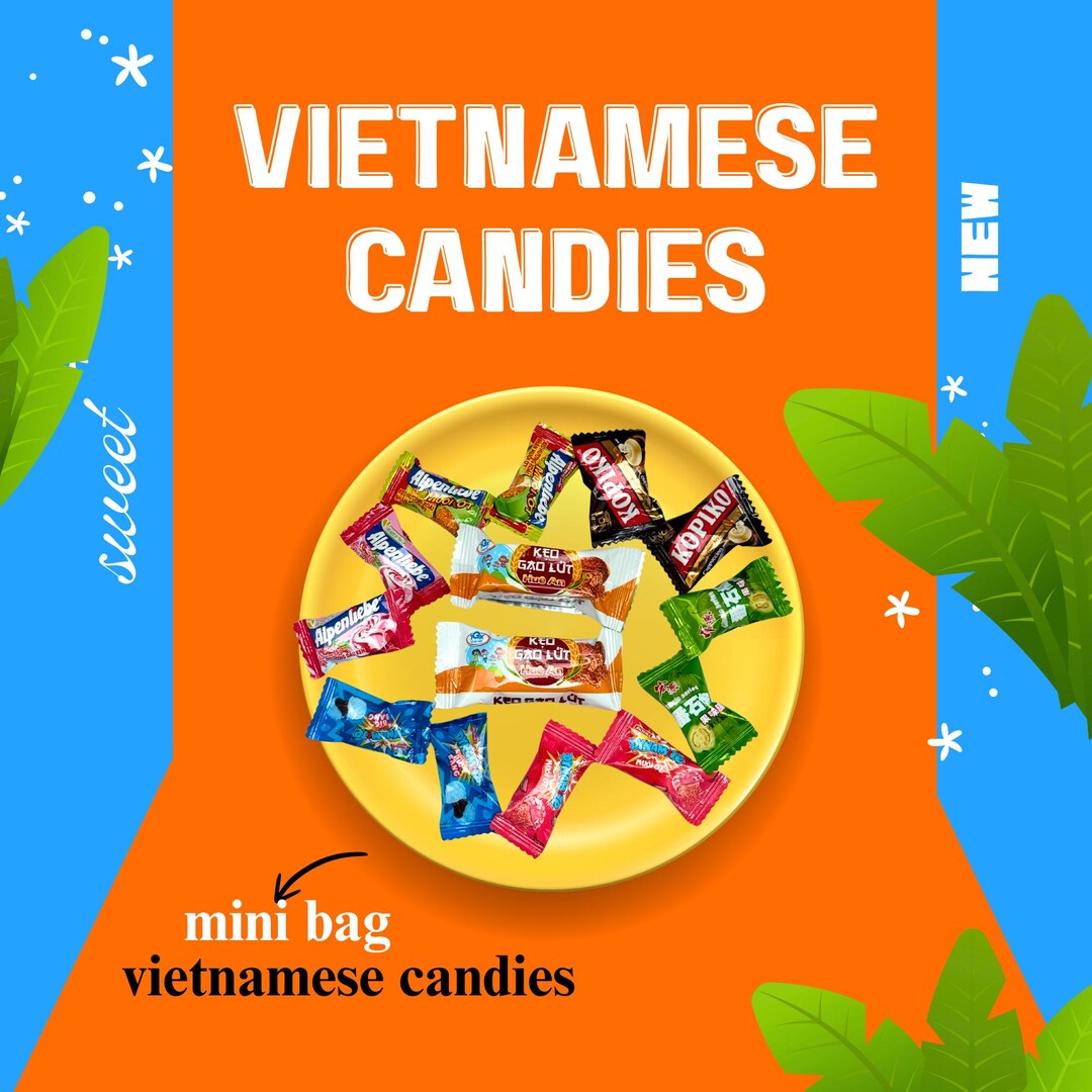 Mini Vietnamese Candy Mix | Coffee, Guava, Mango Gift Snack - Etsy