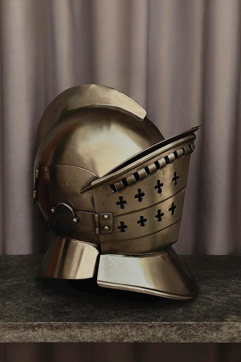 Medieval Renaissance Burgonet Helmet – 16th Century Knight Armor ...