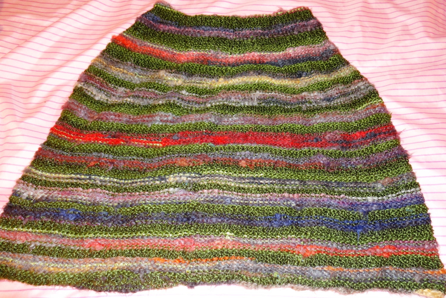Forest Fae Elven Green and Multi Color Hand Knit Shoulder Shrug ...