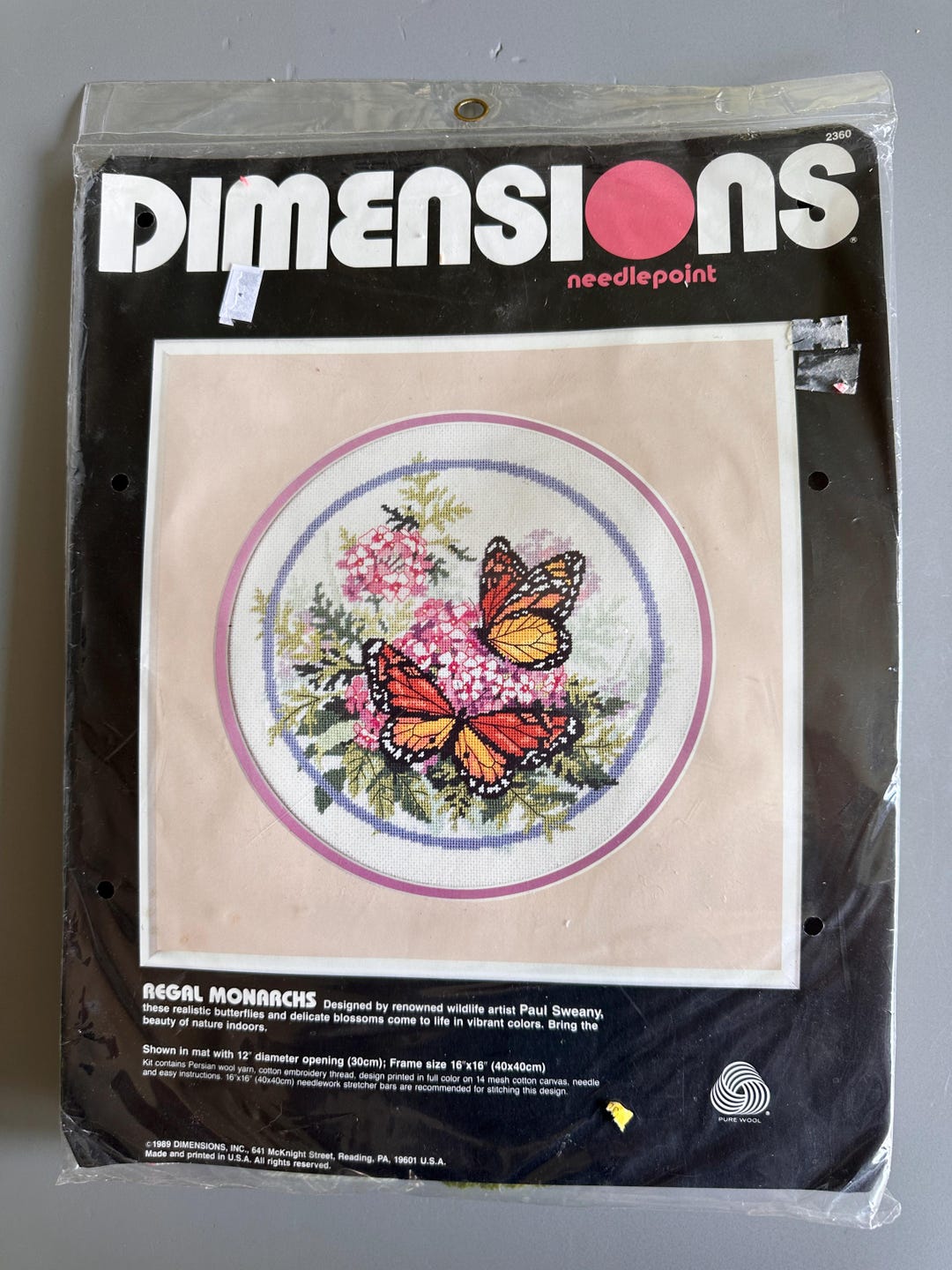 Vintage Unopened Dimensions Needlepoint Kit, Regal Monarchs - Etsy