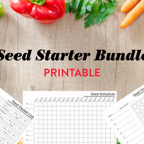 Seed Packet List / Inventory Digital Download Printable - Etsy