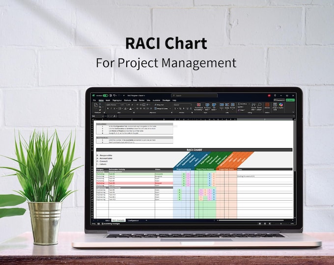 Responsibility Assignment Matrix | RACI Chart | Excel Template ...