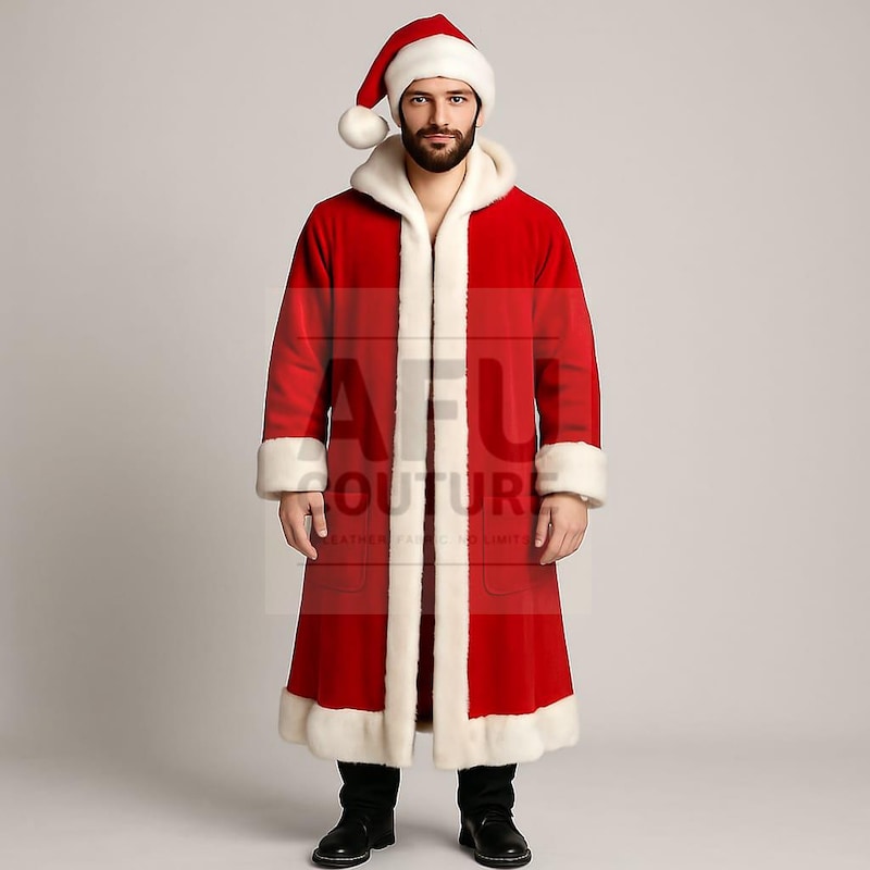 Santa Claus Overcoat - Etsy