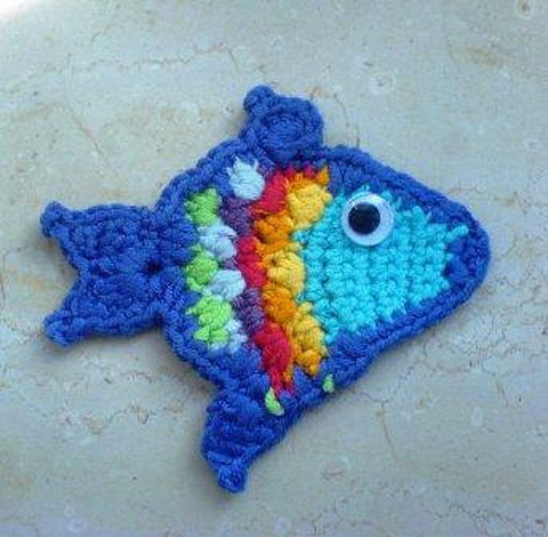 Multicolour Fish Applique Crochet PDF Pattern Instant Download - Etsy
