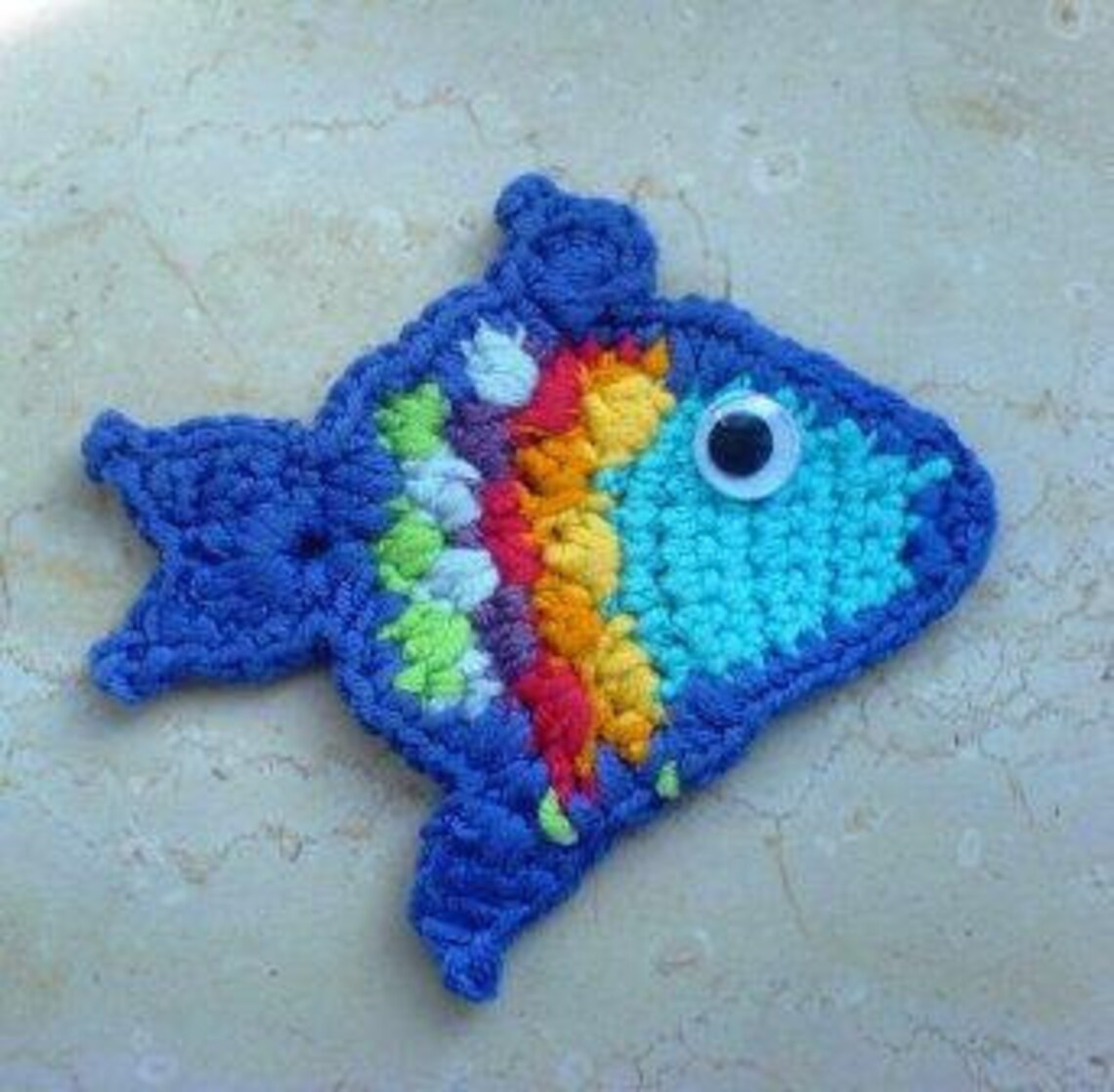 Multicolour Fish Applique Crochet PDF Pattern Instant Download - Etsy