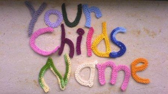 Your Childs Name Crochet PDF Pattern Letters | Etsy
