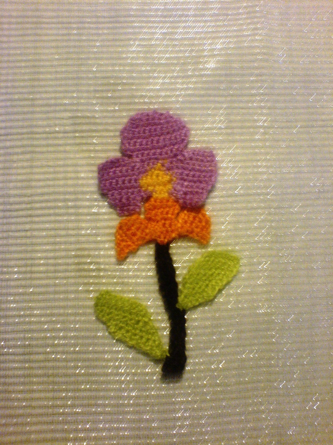 Pretty Orchid Scrapbooking/ Applique Crochet Large Floral Pattern Pdf ...