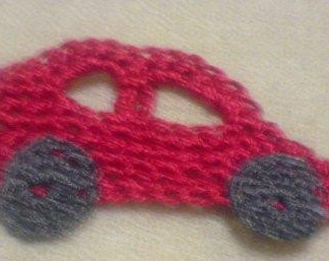 Red Car Applique Pdf Pattern Instant Download - Etsy