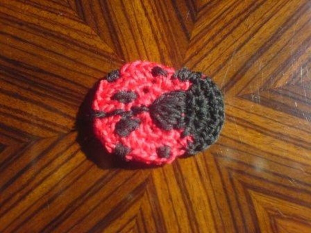 Crochet Applique Ladybug PDF Pattern Instant Download - Etsy