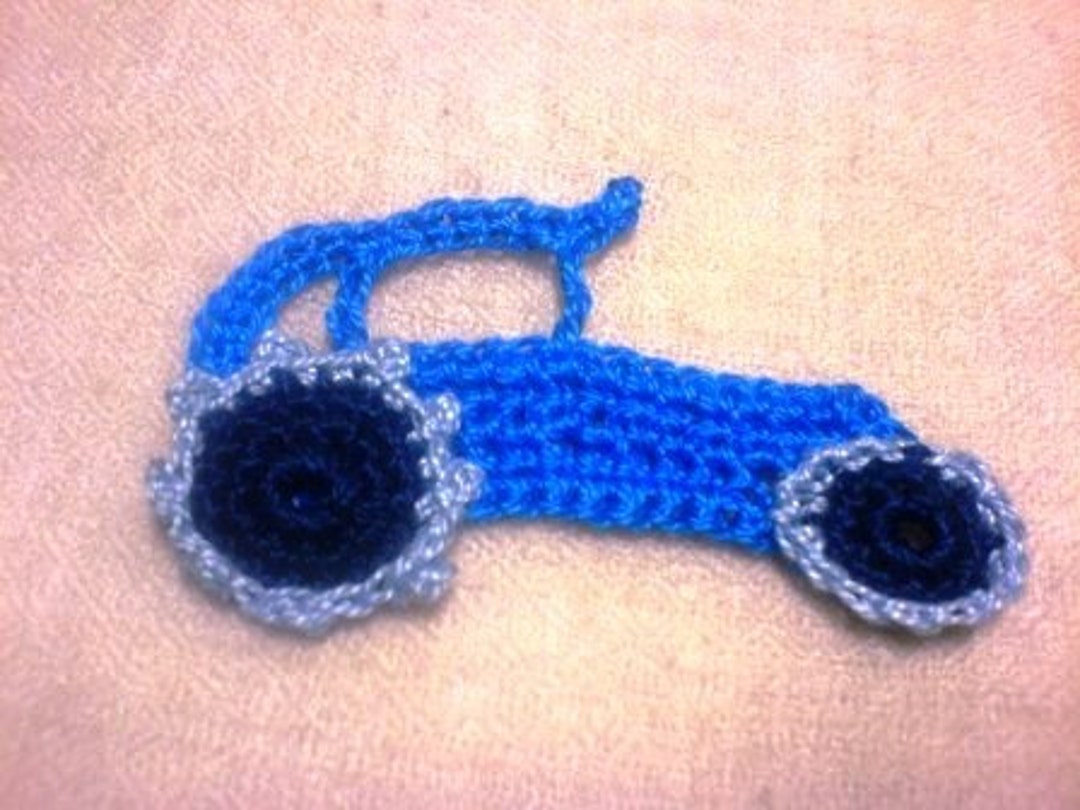 Blue Tractor Pattern PDF Instant Download - Etsy