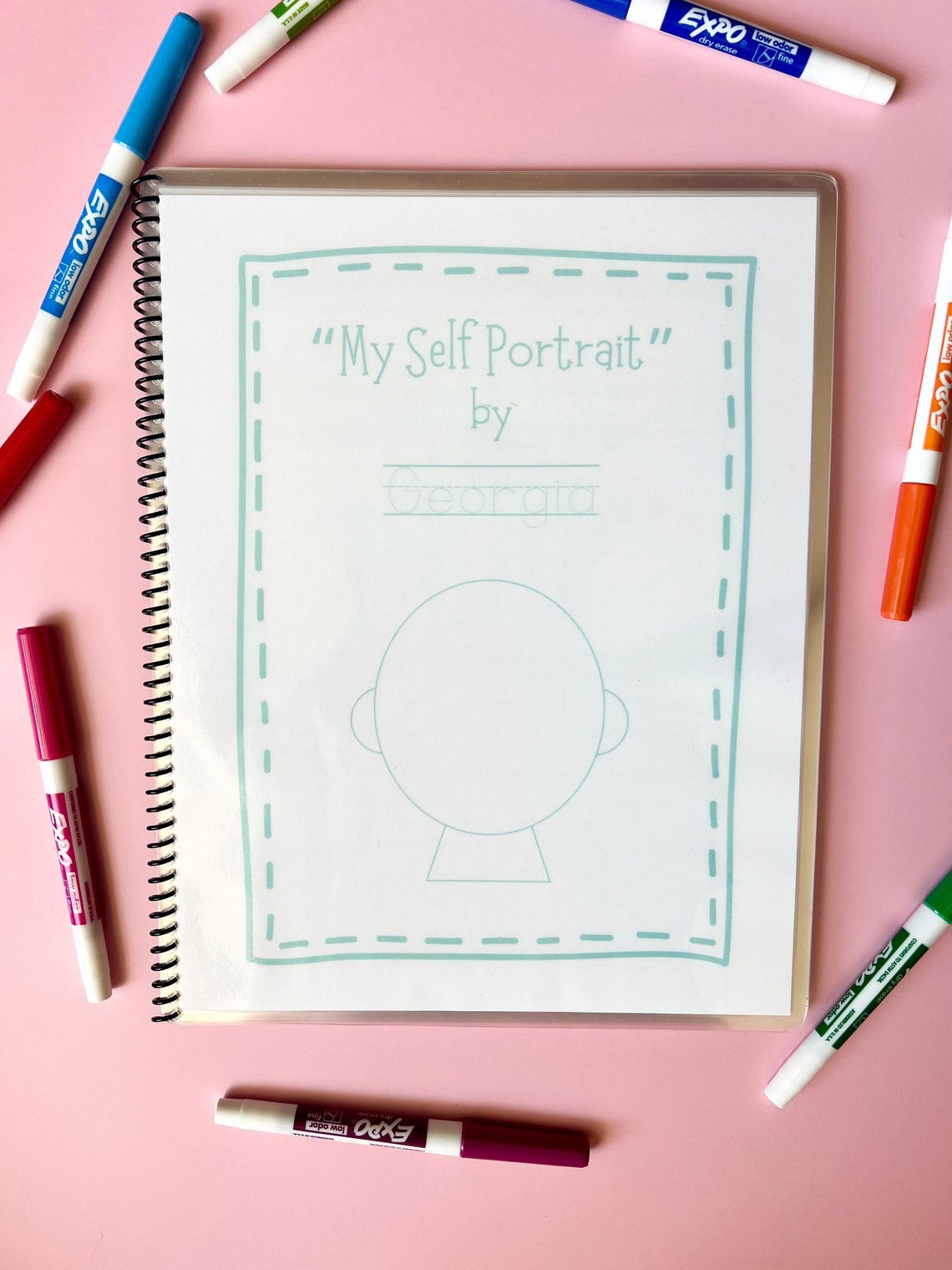 Custom Dry Erase Kids Back to School Prek Gift Idea Activity Book ...