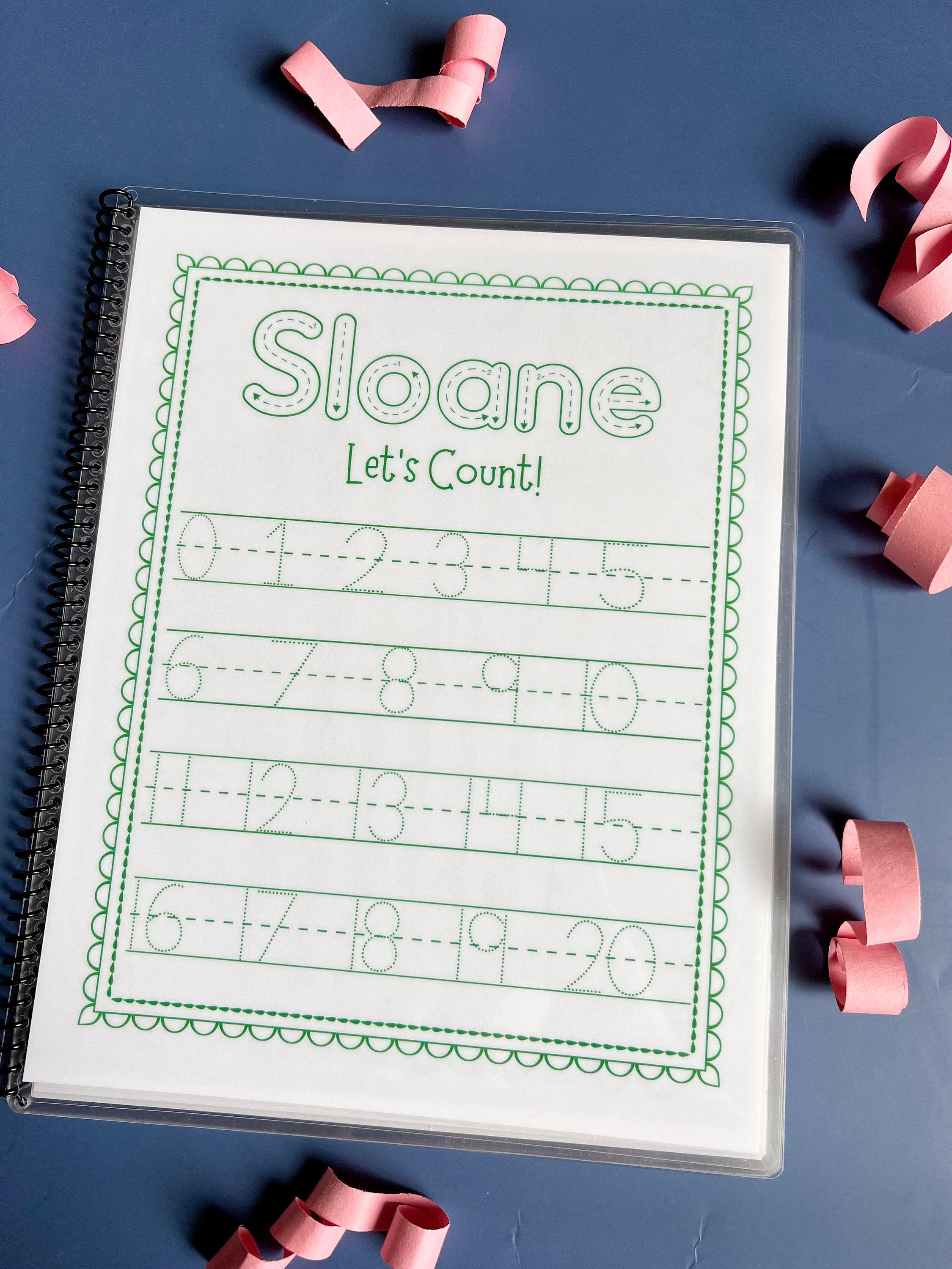 Custom Dry Erase Kids Back to School Prek Gift Idea Activity Book ...