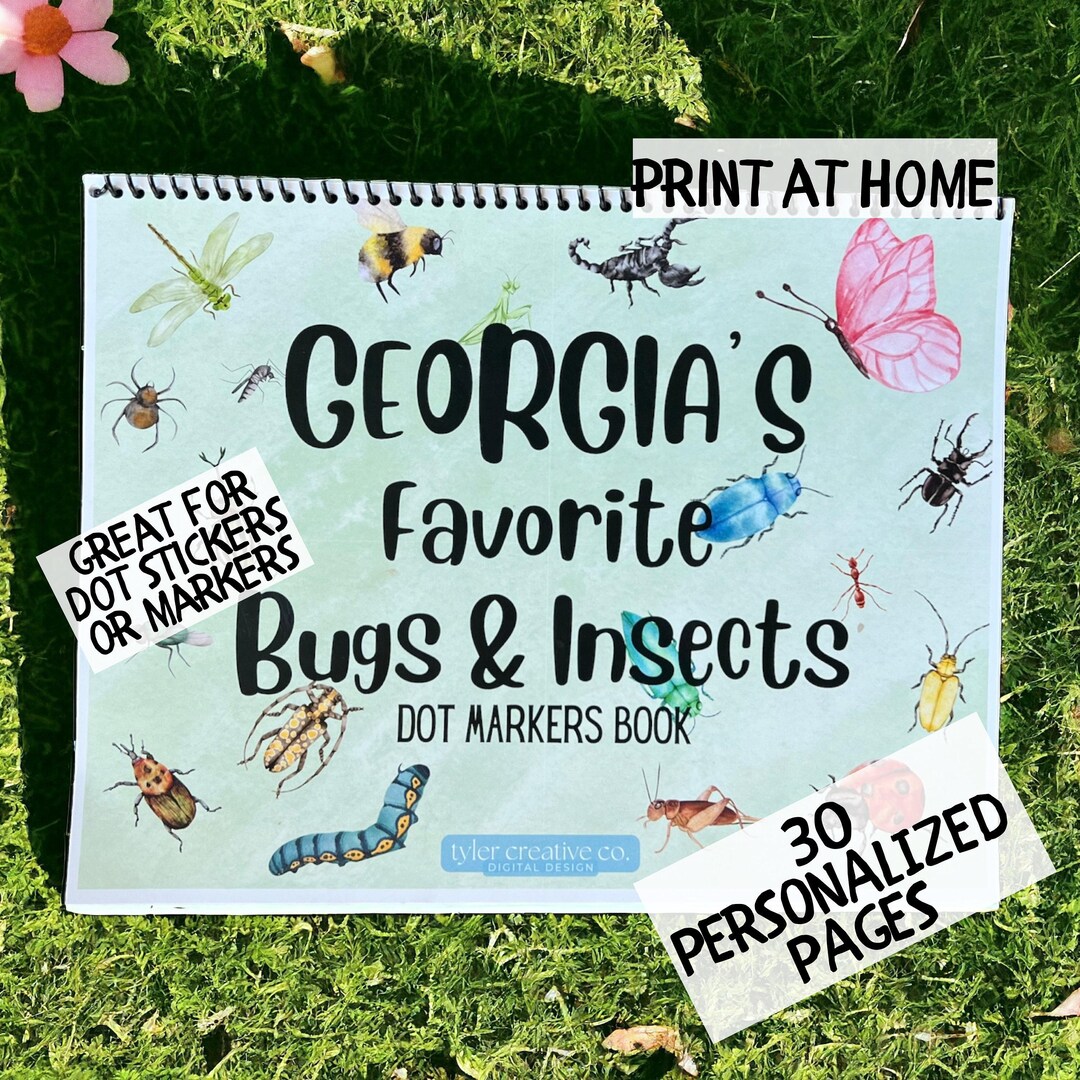 Printable Personalized Dot Markers Book Children's Spring Summer Dot ...