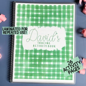 Custom Dry Erase Kids Back to School Prek Gift Idea Activity Book ...