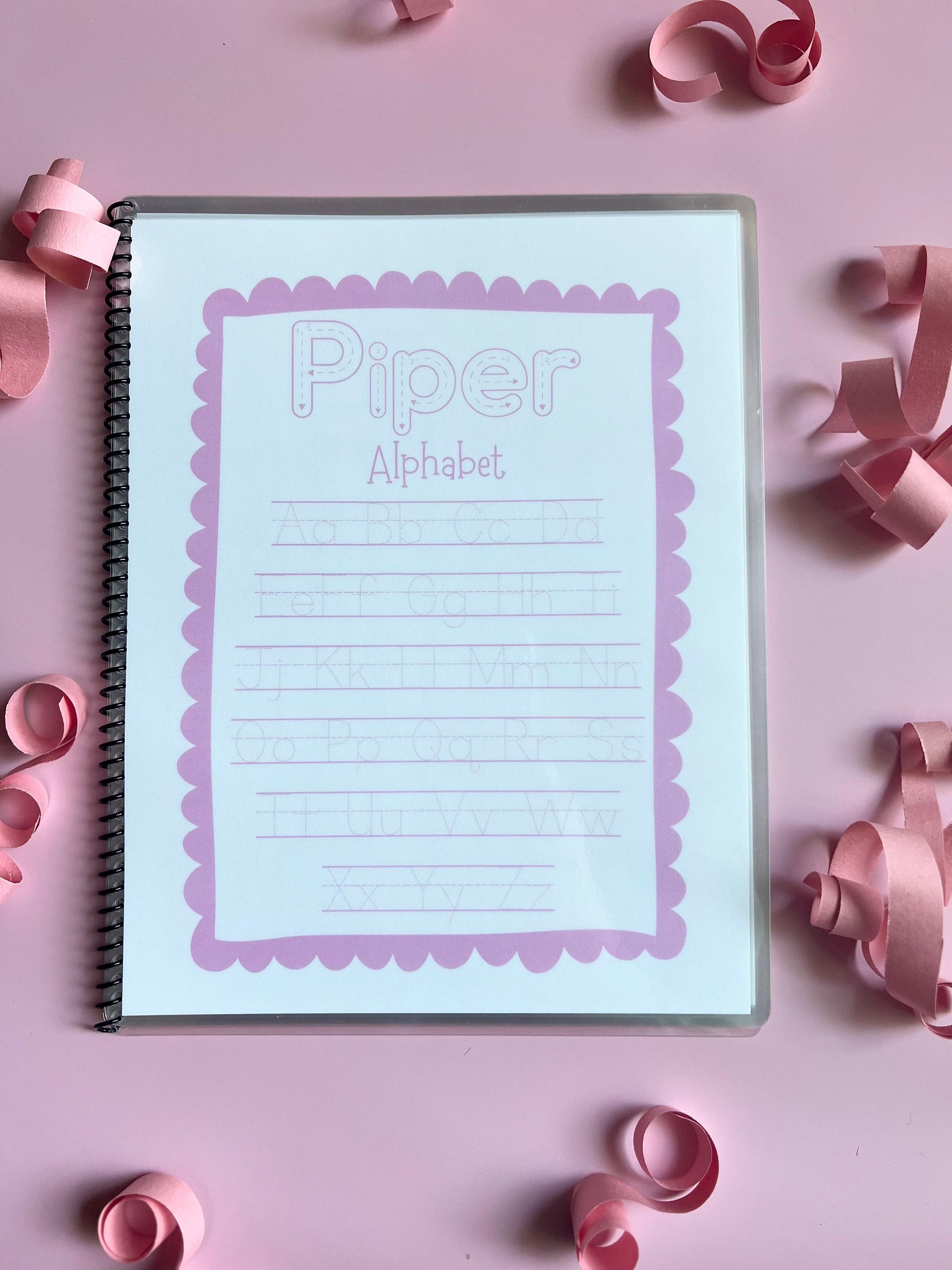 Custom Dry Erase Kids Activity Book Personalized Tracing Book Preschool ...