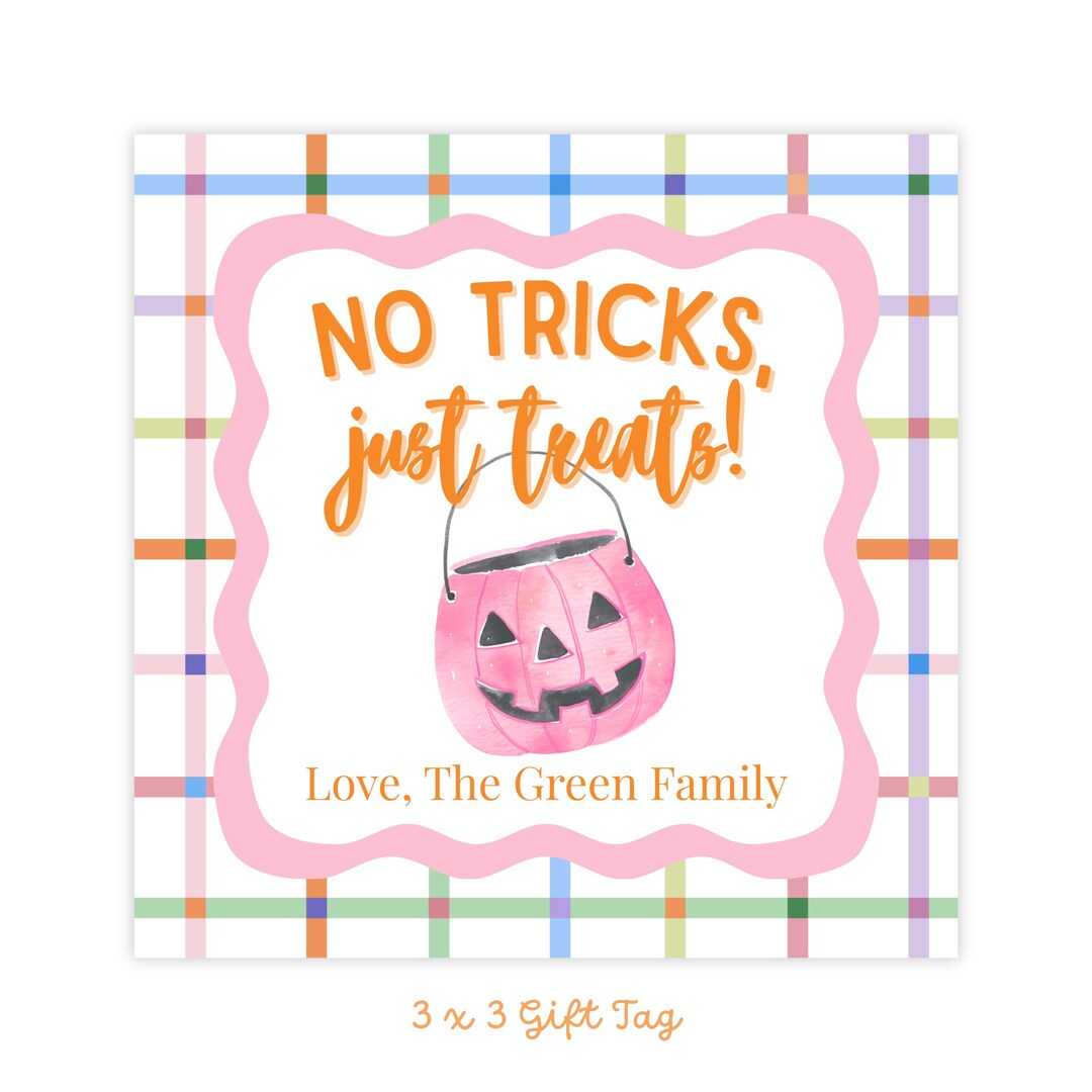 Printable Pumpkin Halloween Tags Custom Fall Gift Tag Printable Tag for ...