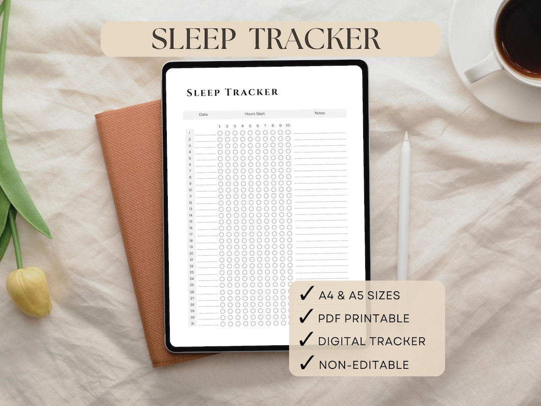 Sleep Tracker Printable,daily Sleep Log,habit Tracker,sleep Quality ...