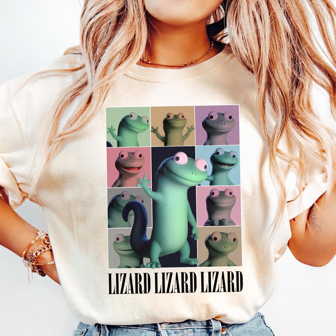 Lizard Lizard Lizard Meme Shirt, Funny Derpy Lizard T-shirt, Unisex ...