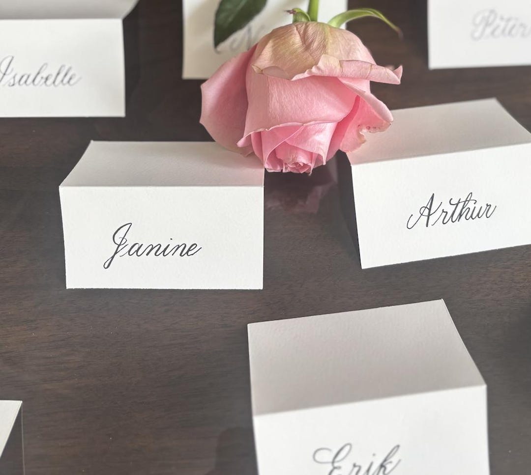 Handwritten Calligraphy Place Card - Etsy