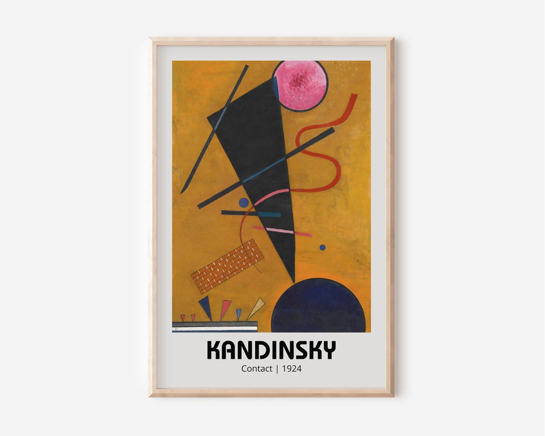 Kandinsky Contact 1924 Exhibition Poster: Bauhaus Expressionist Art ...