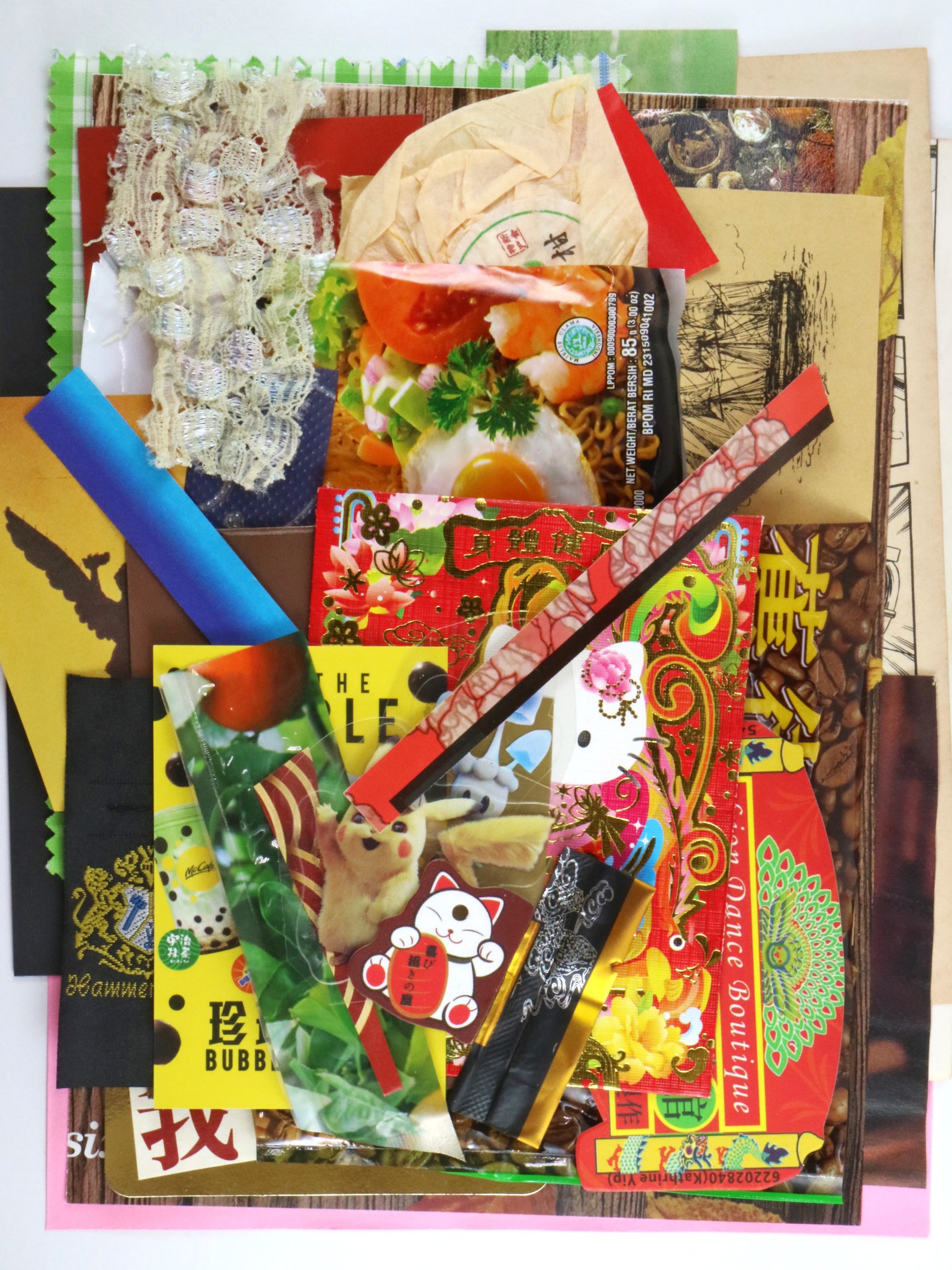 1 Set of Collage / Scrapbooking Kit / Junk Journal / Assemblage Grab ...