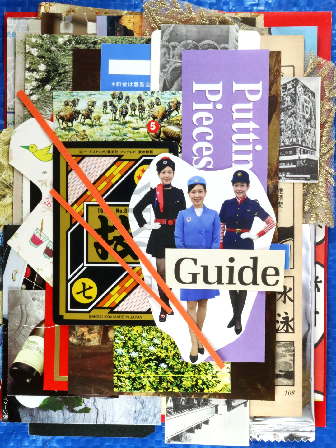 SIMPLE MIX 1 Set of Scrapbooking / Collage Kit / Junk Journal Grab Bag ...